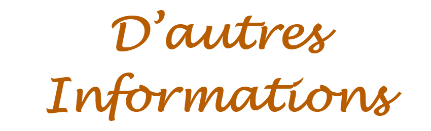 Plan d'Accès et autres informations